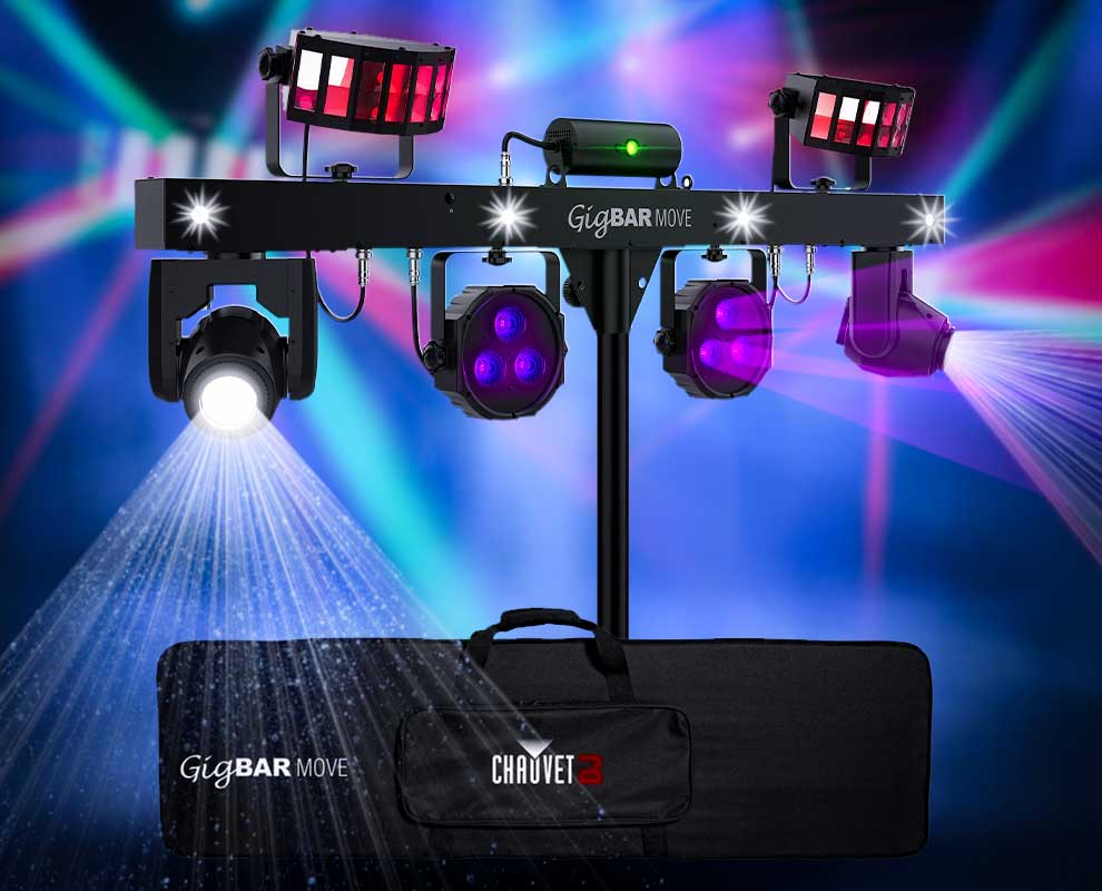Chauvet GigBAR 2 - DJ дискотечна осветителна система за вашата сватба и ...